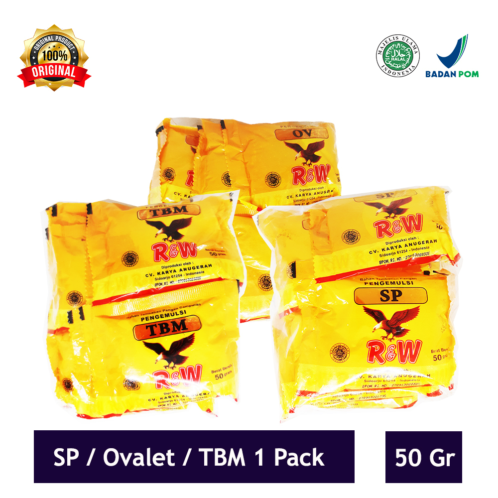 Jual Emulsifier SP Ovalet TBM Pengemulsi Pelembut Pengembang Kue Roti ...