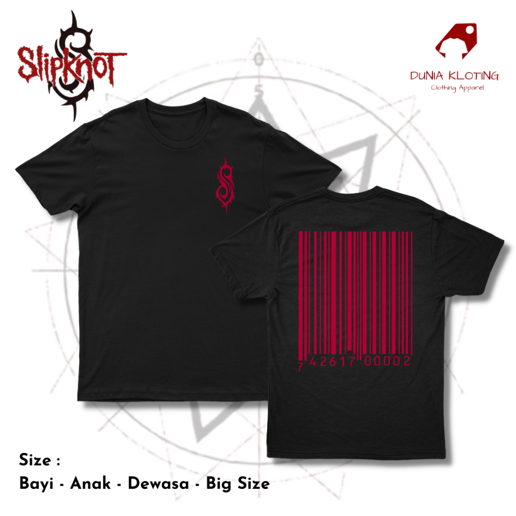 Jual Baju Kaos Band SLIPKNOT II BIG SIZE Dewasa anak PREMIUM COTTON 30s ...