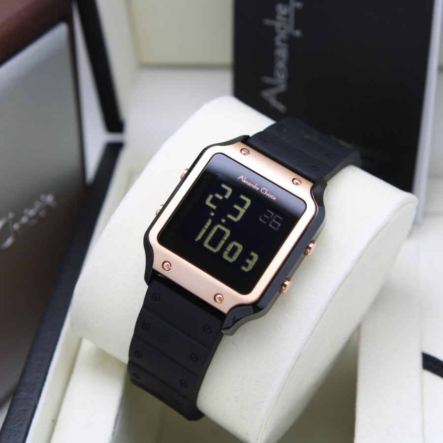 Jual TERBARU JAM ALEXANDER CHRISTIE WANITA DIGITAL ORIGINAL RUBBER AC ...