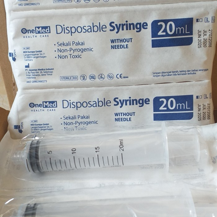 Jual Spuite 20 cc Onemed / Syringe 20ml Onemed / Disposable Syringe ...