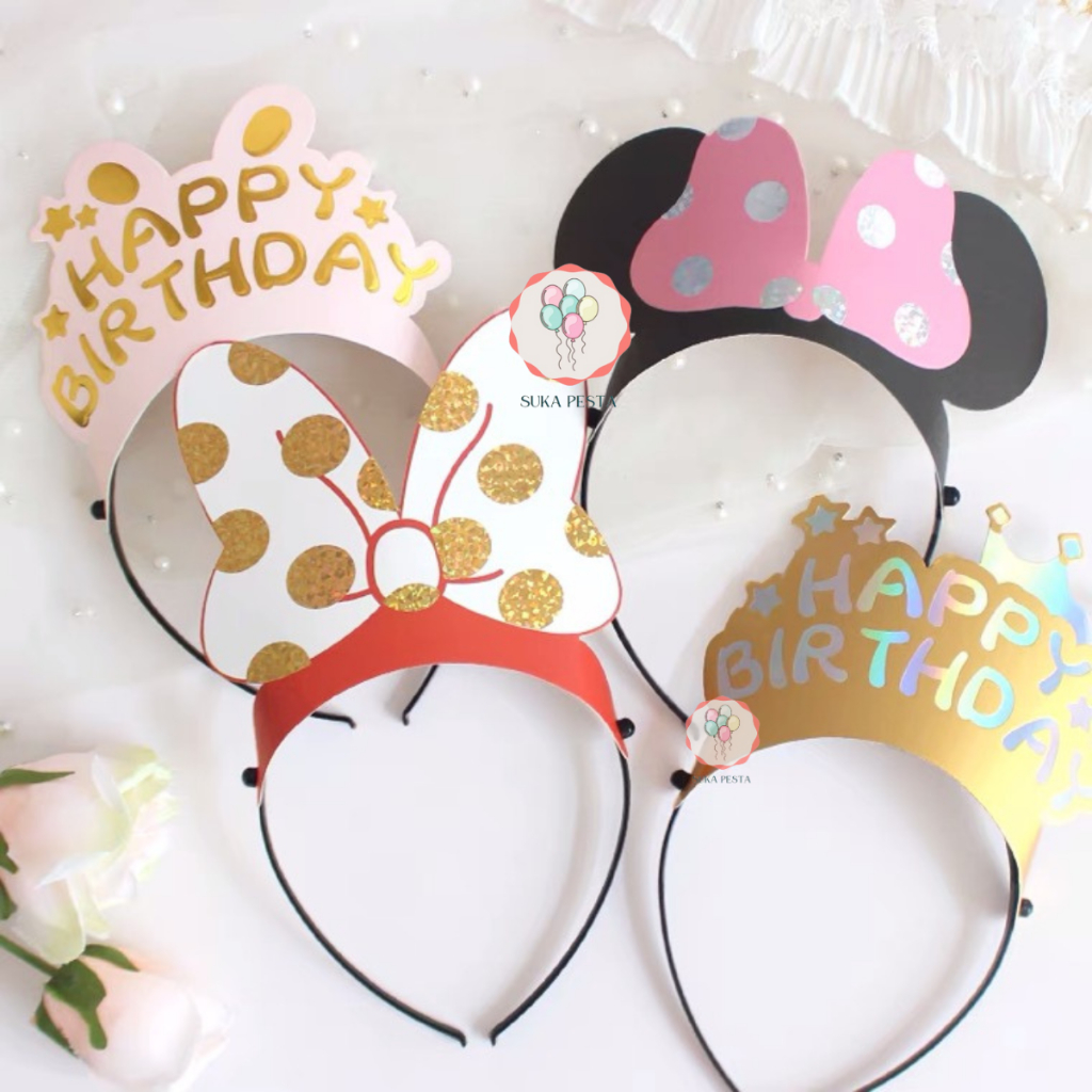 Jual Bando Ulang Tahun / Bando HBD / Bando Karakter / Dekorasi Ulang ...