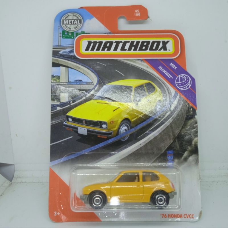 Jual matchbox mbx 76 Honda cvcc kuning | Shopee Indonesia