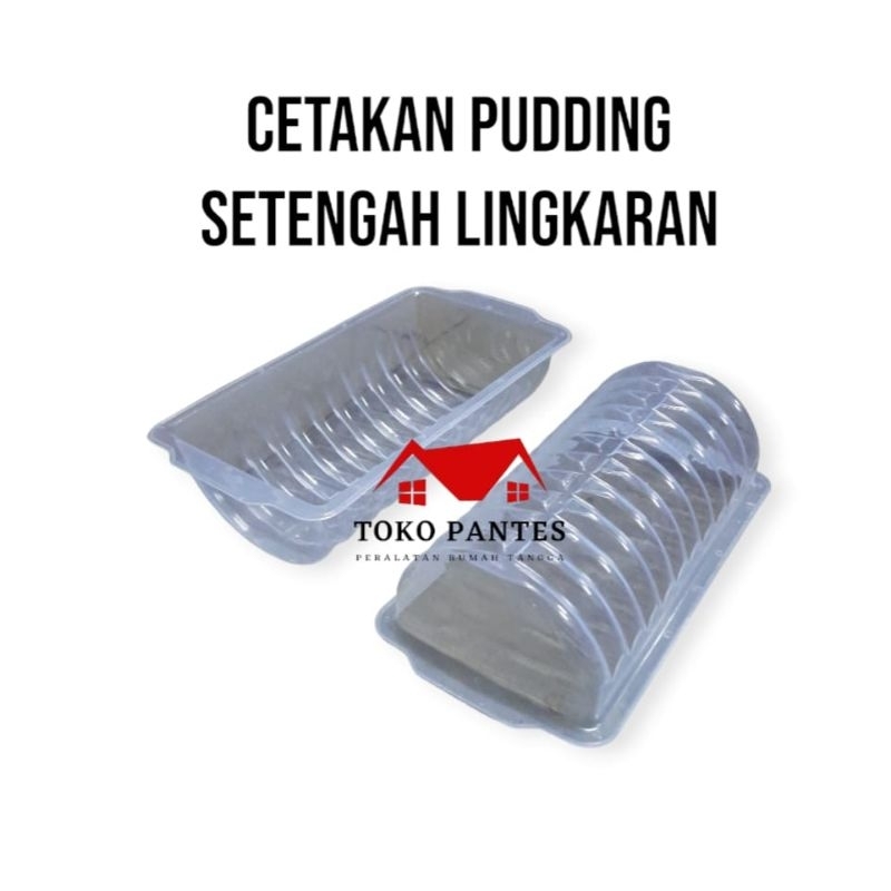 Jual Cetakan Loyang Pudding Kue Agar-Agar Jelly SETENGAH LINGKARAN 808 ...