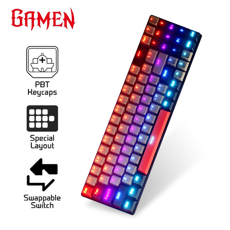 Jual GAMEN Titan Elite Mechanical Pluggable Switch Blue/Red Gaming ...