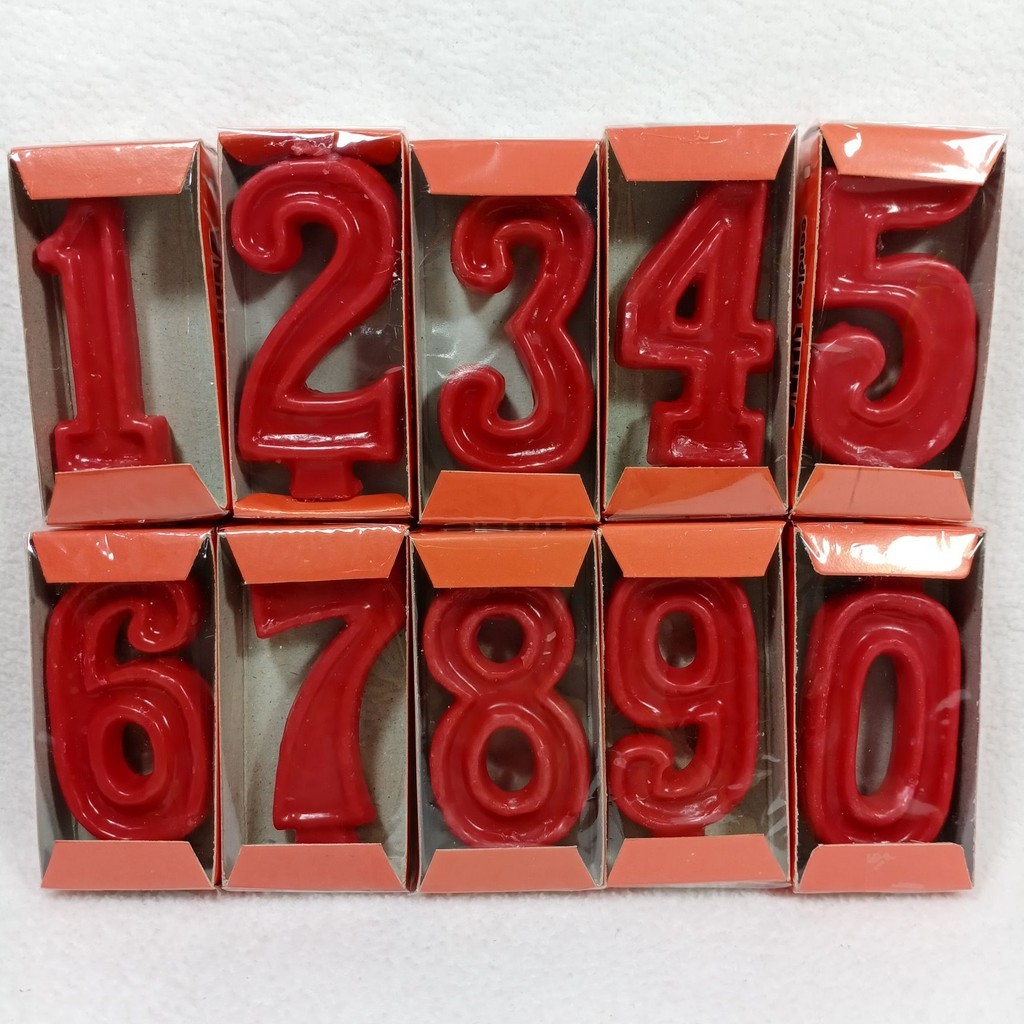 Jual Lilin Angka Taruna Merah | Lilin Angka Merah Ulang Tahun (Angka ...