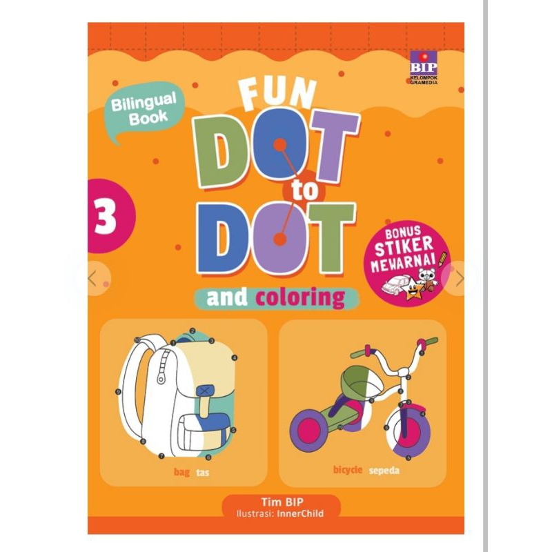 Jual Bilingual book Fun Dot to DOT and Coloring by BIP | Shopee Indonesia