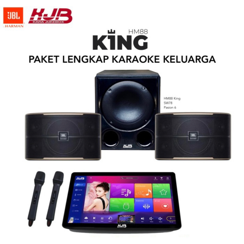 Jual Paket Karaoke lengkap JBL passion 6 KJB HM88 K1ng Touchscreen player | Shopee Indonesia