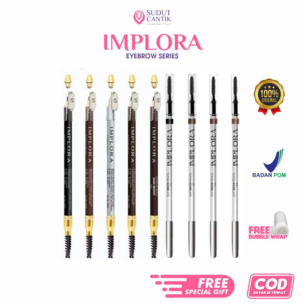 Jual Sudut Cantik - Implora Eyebrow Softbrow Pencil Pensil Alis Bpom ...
