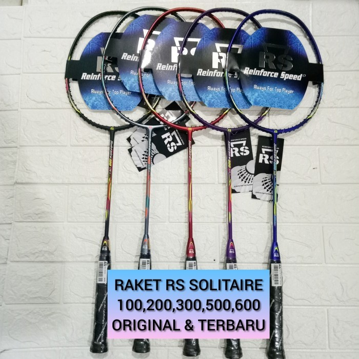 Jual RAKET BADMINTON RS SOLITAIRE 100,200,300,500,600 Original | Shopee ...