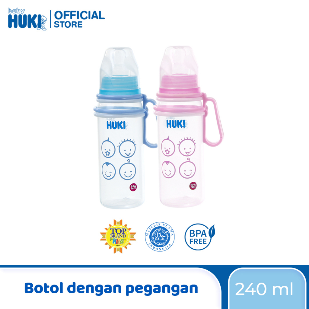 Jual Botol HUKI 120ml / 240ml with handle dengan gagang botol | Shopee ...