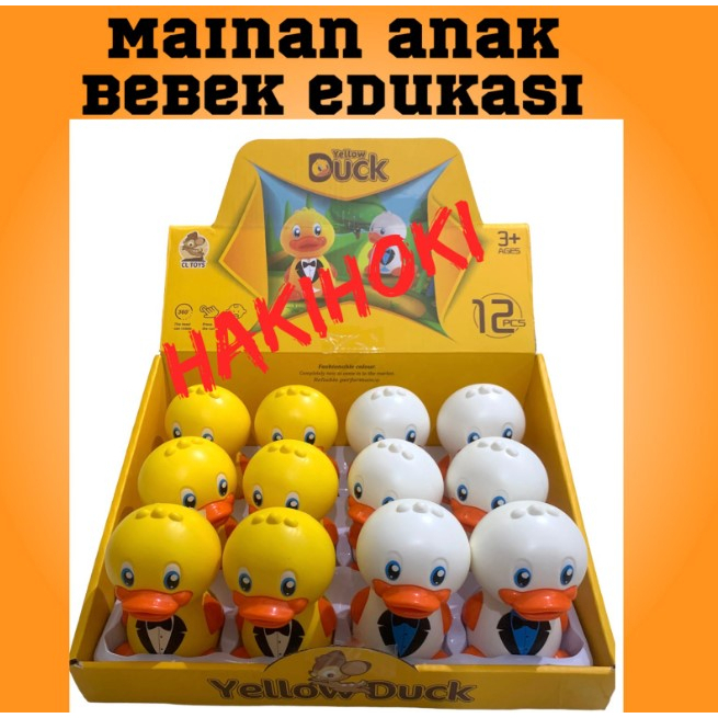 Jual Mainan Anak Pencet Yellow Duck Bebek Mainan Edukasi Anak Baby Lucu ...