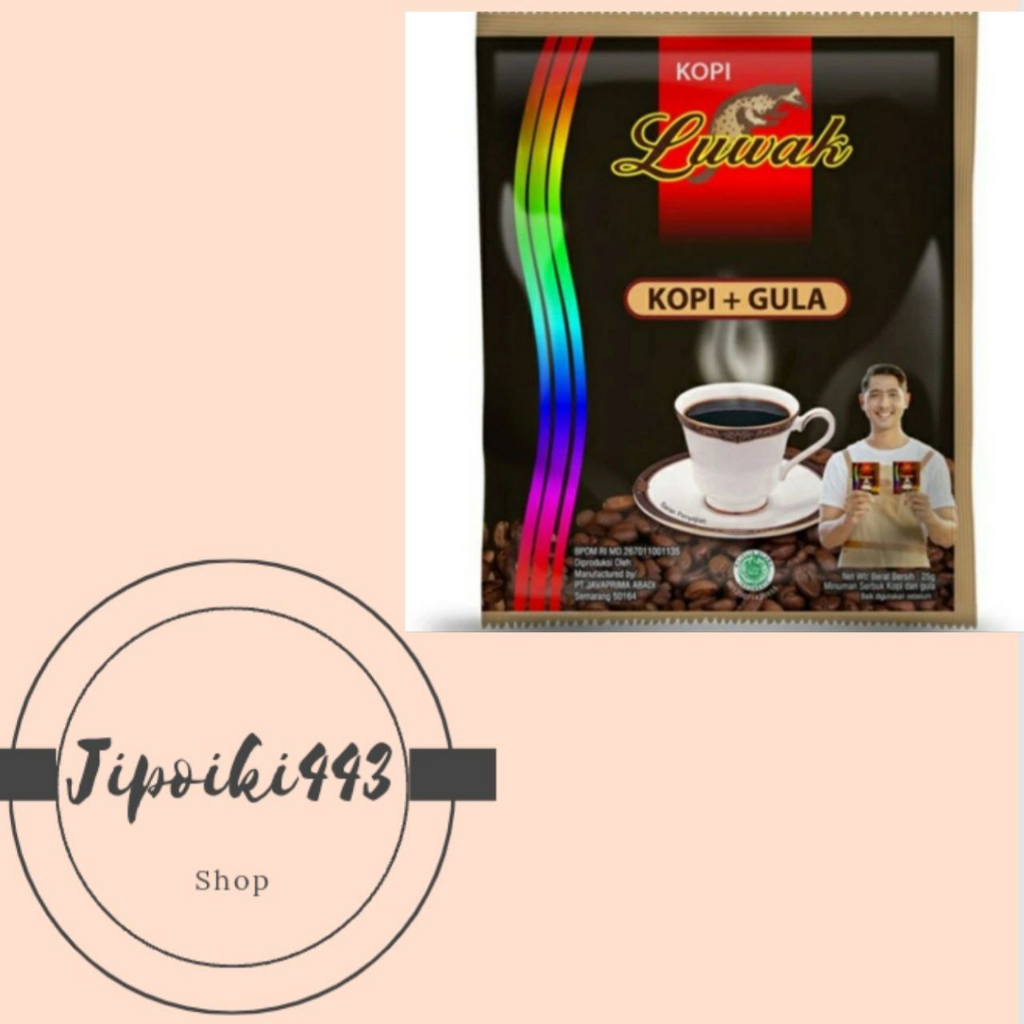 Jual kopi luwak white koffie shacet rasa kopi gula 20gr | Shopee Indonesia