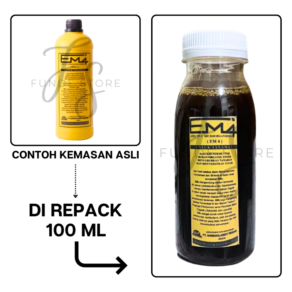 Jual REPACK 100 ml - EM4 Pertanian Pupuk Starter Mikro Organisme ...