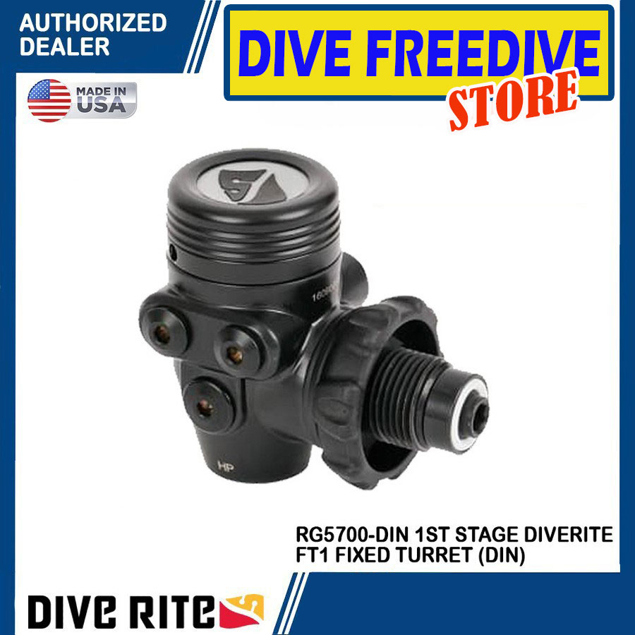 Jual RG5700 1st Stage Diverite FT1 Diaphragm Fixed Turret (Din) Dive ...