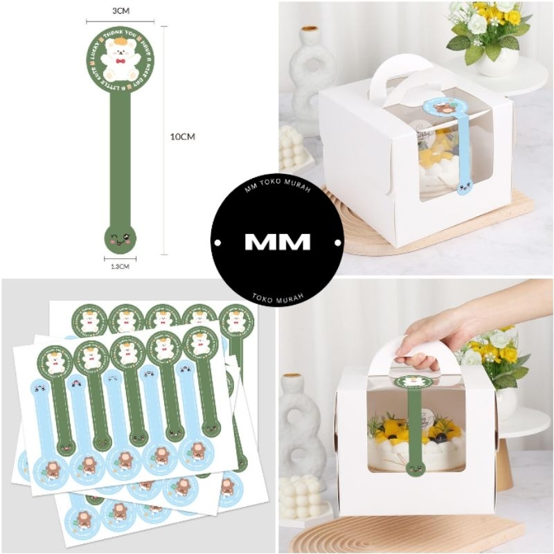 Jual 100pcs stiker tq thank you stiker handmade stiker label box dus ...