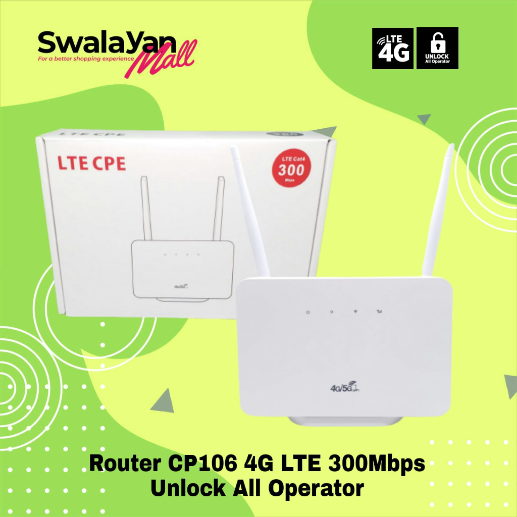 Jual Modem Router Mini Wifi 4G LTE CP106 Unlock All Operator | Shopee ...