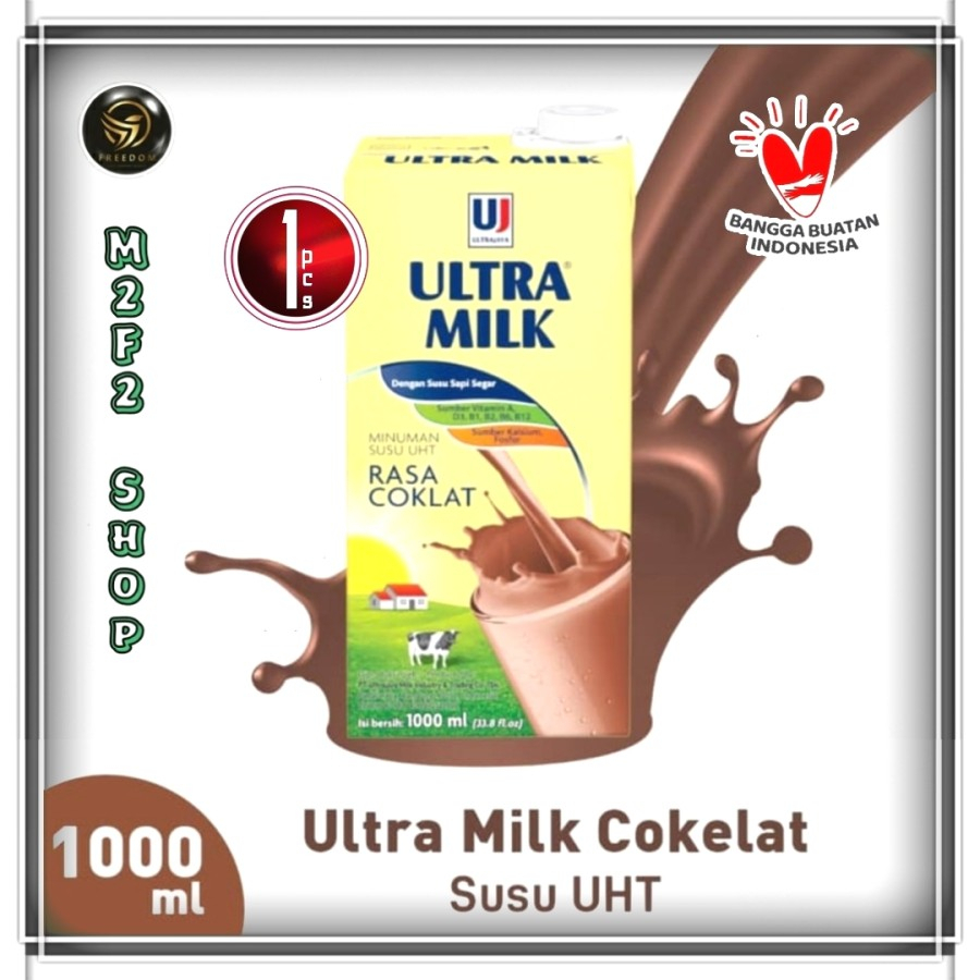 Jual Susu Ultra Milk Rasa Cokelat Kotak UHT | Coklat | Chocolate - 1000 ml (Kemasan Satuan ...