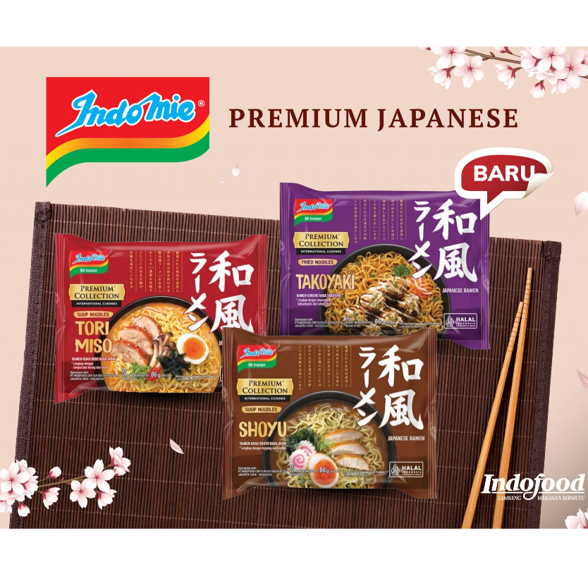 Jual Indomie Premium Collection Japanese Ramen Series Tori Miso Shoyu ...