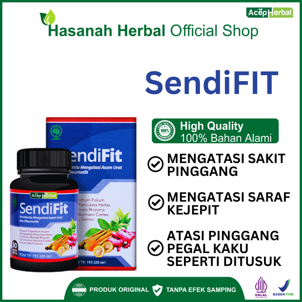 Jual Obat Sakit Pinggang dan Saraf Kejepit Sendifit Acep Herbal ...
