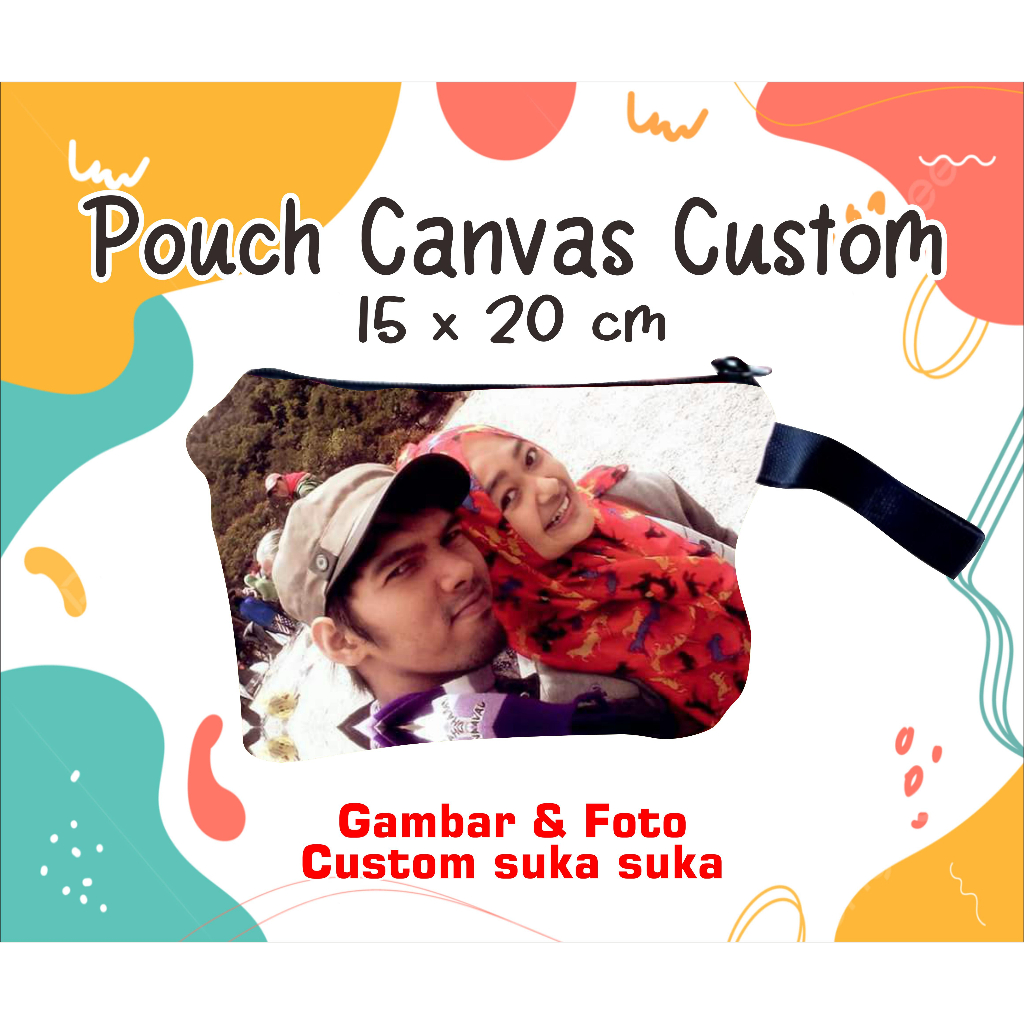 Jual Pouch Canvas Custom gambar suka suka | Shopee Indonesia