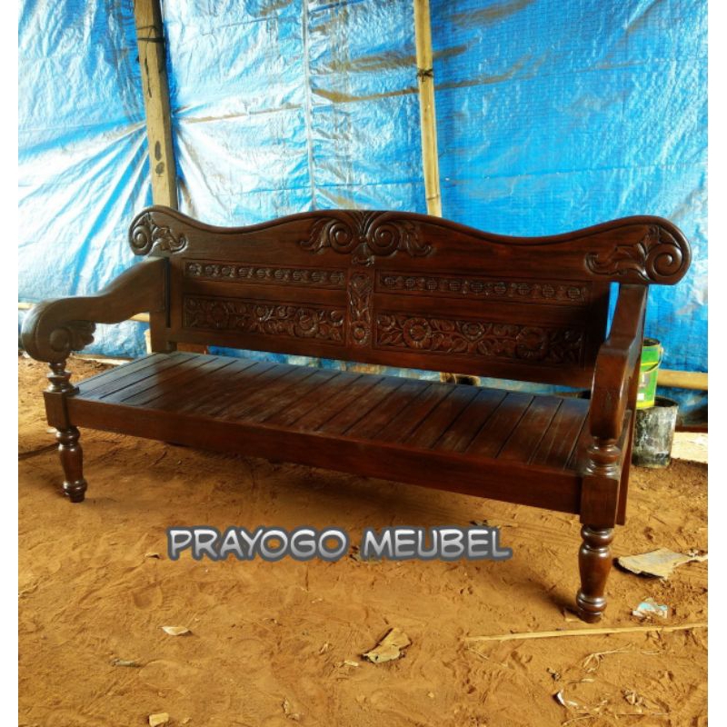 Jual kursi risban antik kuno vintage jati - bangku bale bale jadul ...