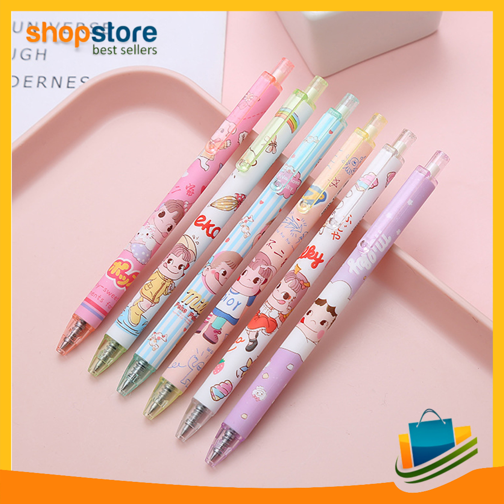 Jual Pulpen Gel Pelajar Dan Kantor Lucu Cherry Maruko Motif Cartoon Pen ...