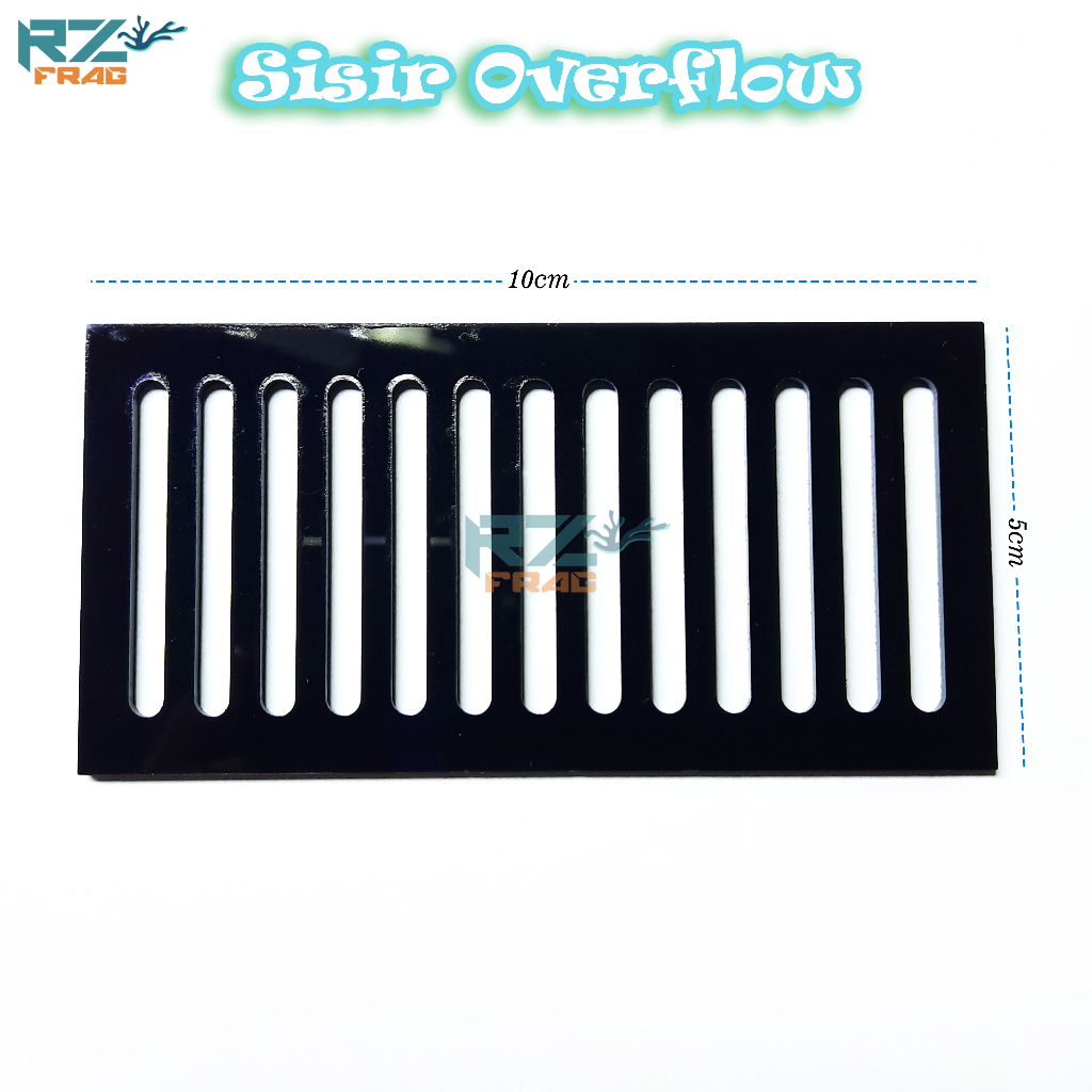 Jual Sisir Overflow Aquarium Akrilik Hitam 2mm Ukuran 10 cm x 5 cm Sump ...