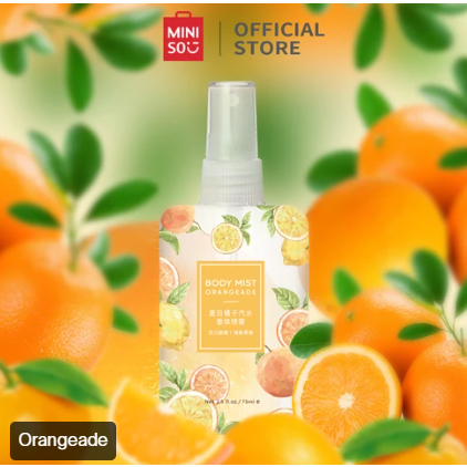 Jual MINISO Parfum Wanita Fragrance Body Mist English Pear/Sweet Peach ...