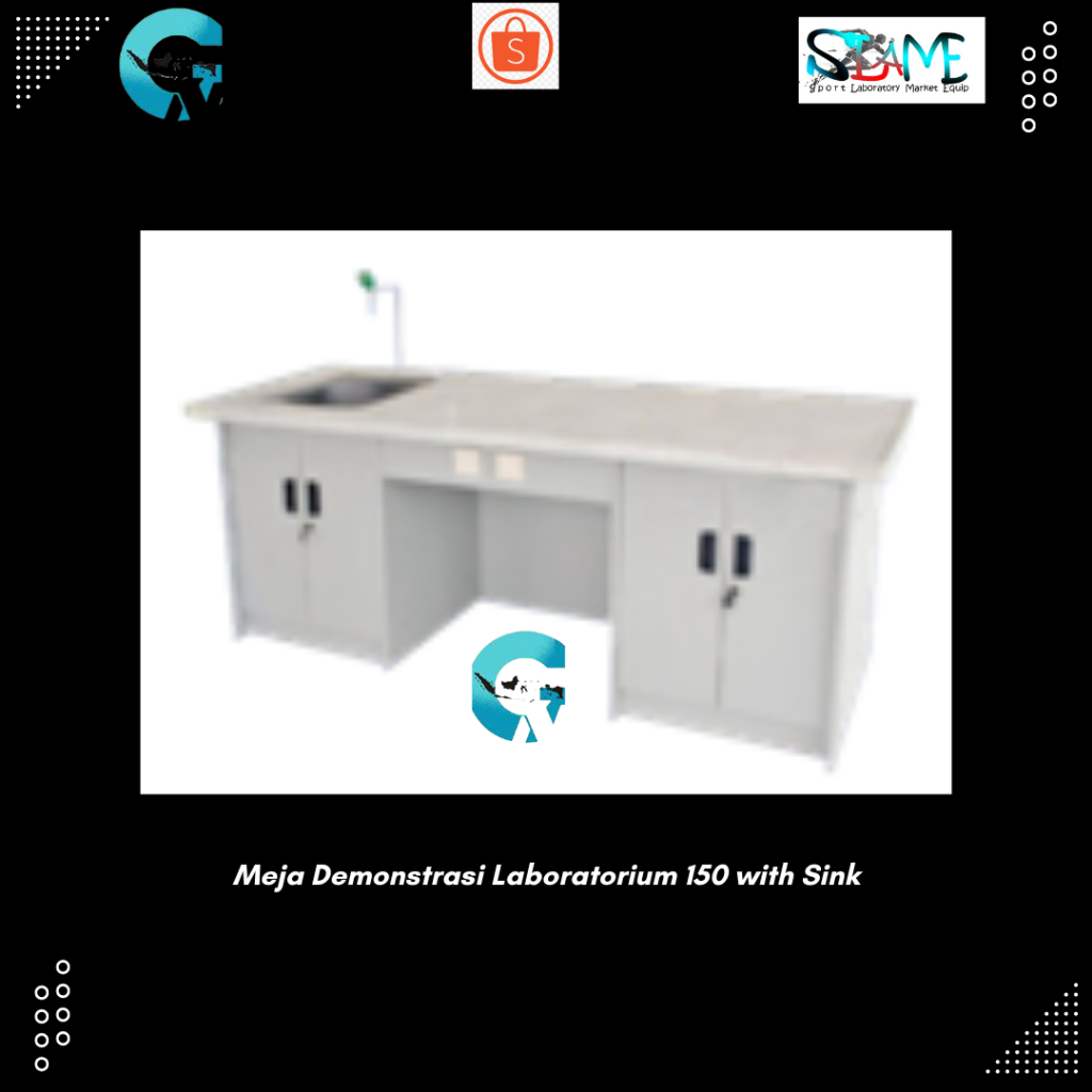 Jual Meja Demonstrasi Laboratorium 150 with Sink | Shopee Indonesia