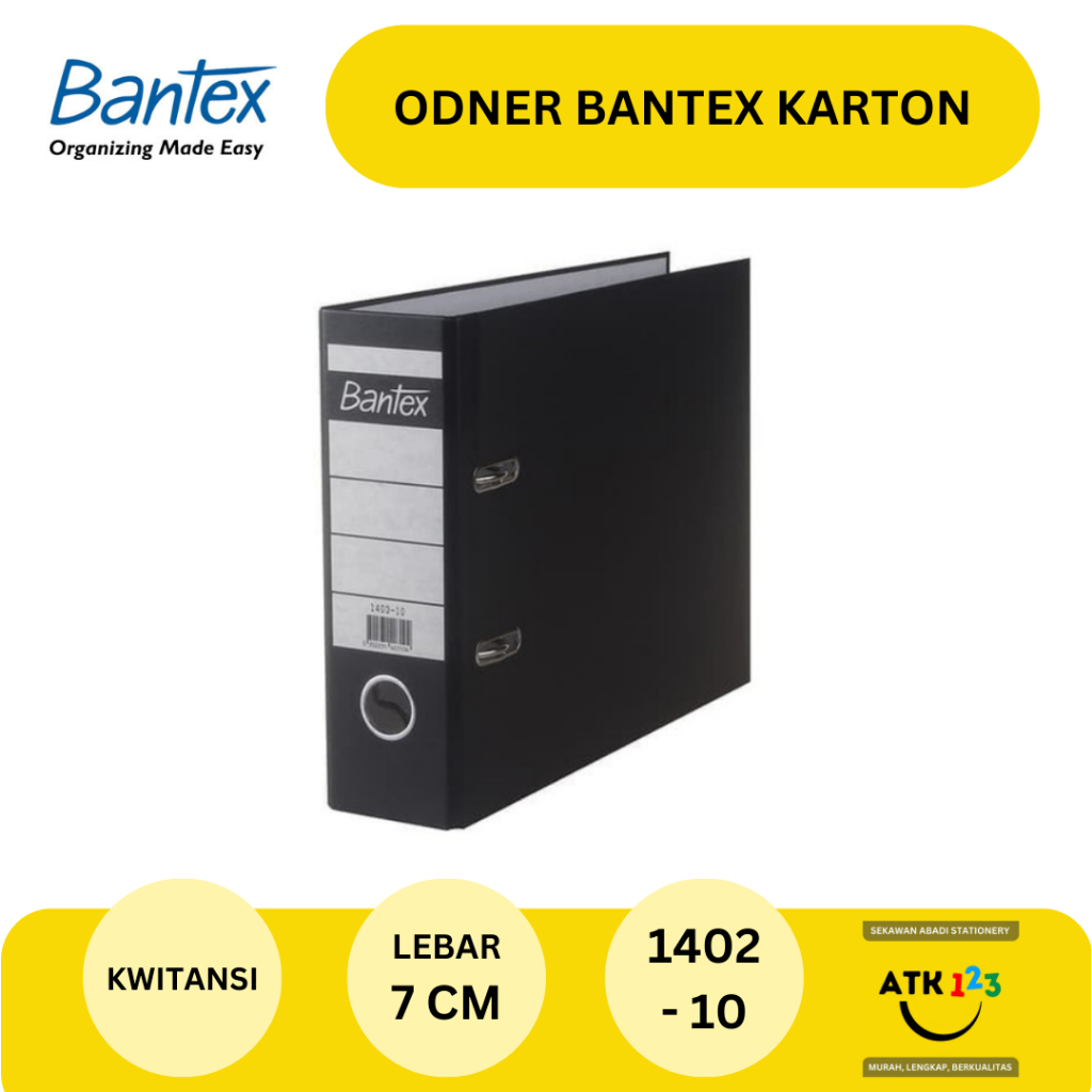 Jual Odner / Ordner / Otner / Orgenizer Merk Bantex Karton Kwitansi 7cm ...