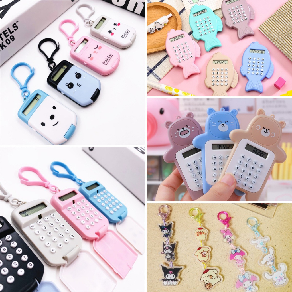 Jual COD Kalkulator Mini Motif Bear/kalkulator Ekspresi Beruang Lucu ...