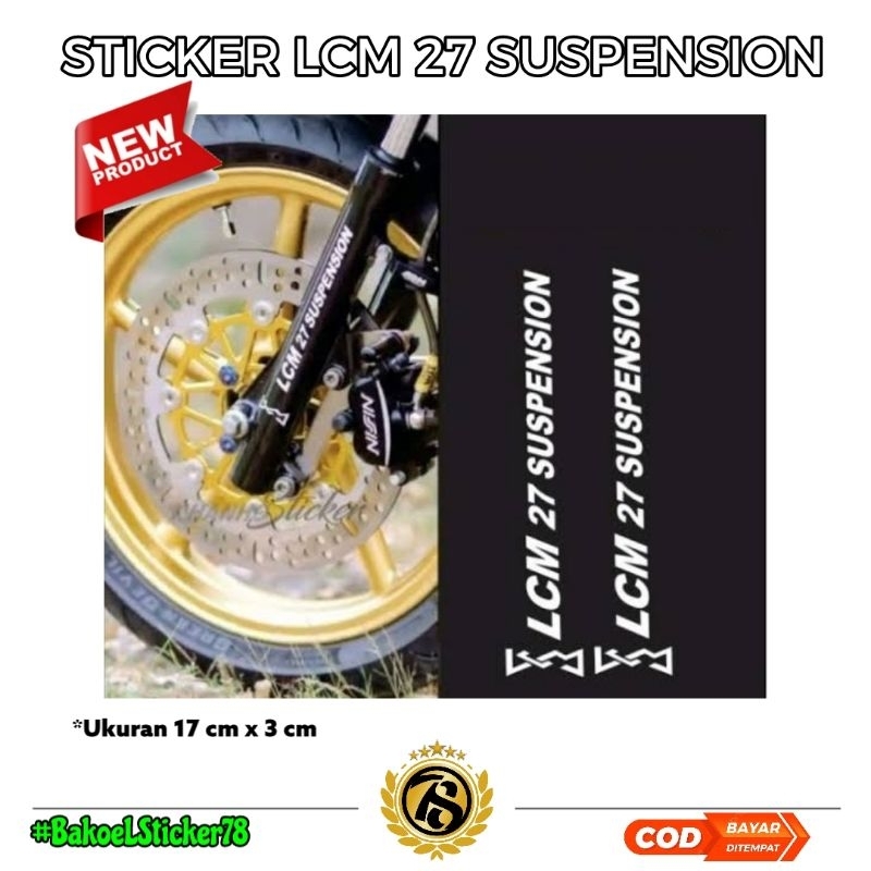 Jual STICKER SHOCK LCM 27 SUSPENSION STIKER SHOCK MOTOR | Shopee Indonesia