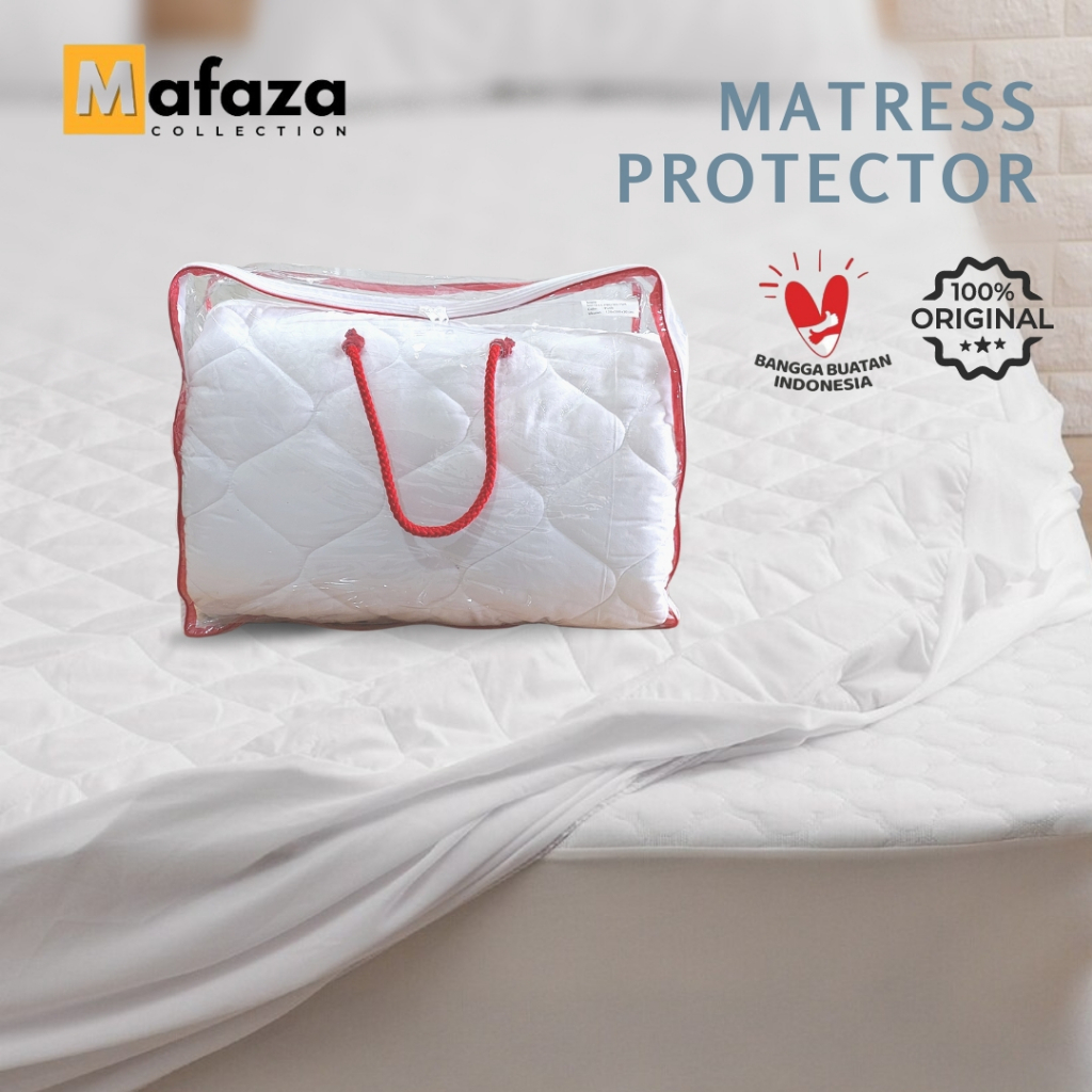 Jual Matras protector tebal berbahan dakron lapisan kain emboss ...