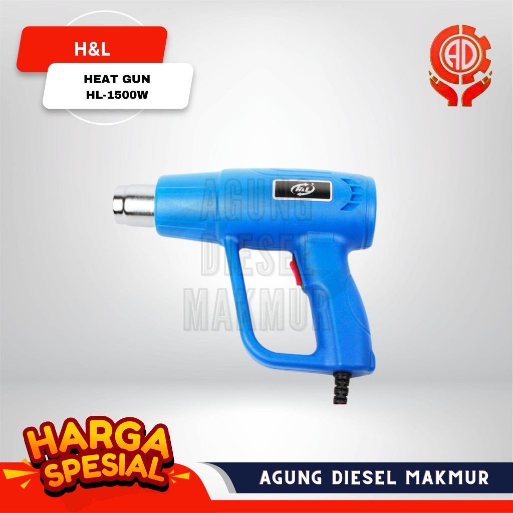 Jual H&L Hot Air Blower Heat Gun Mesin Pemanas HL 1500W | Shopee Indonesia