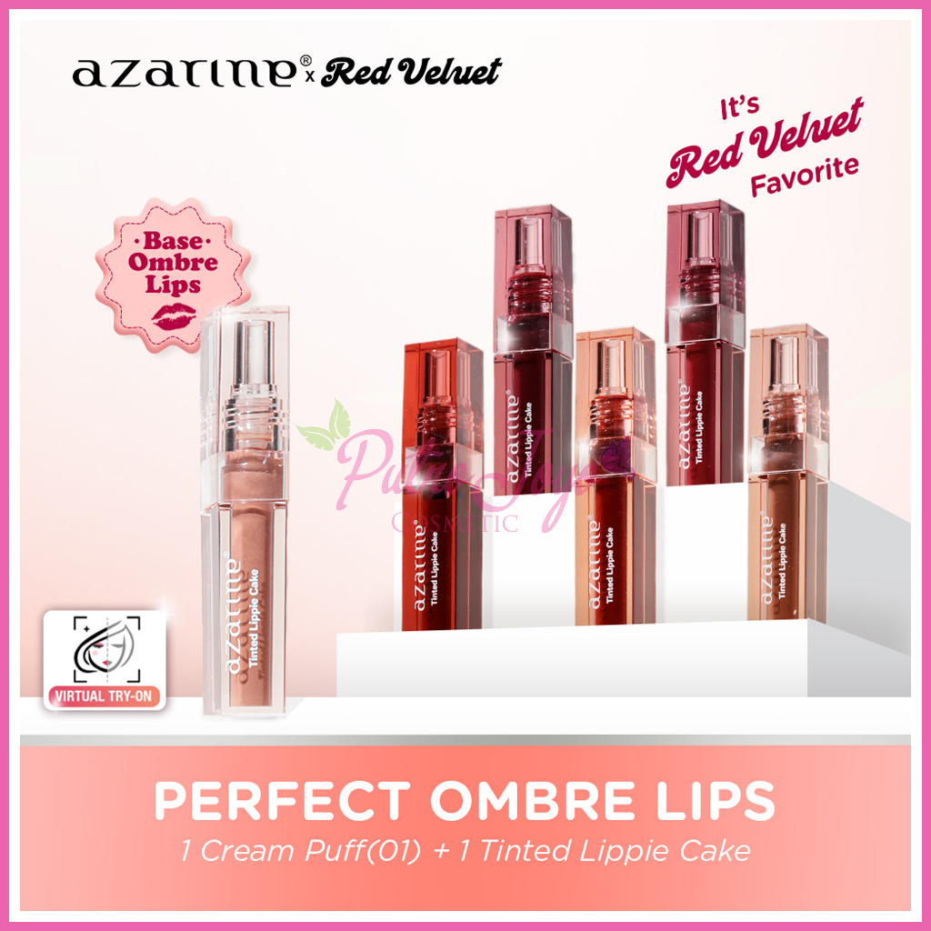 Jual AZARINE Lip Tint Lippie Cake x Red Velvet 2.9ml | Shopee Indonesia
