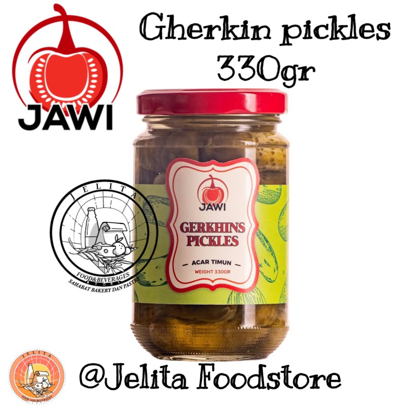 Jual Jawi Gherkin pickles 330gr acar | Shopee Indonesia