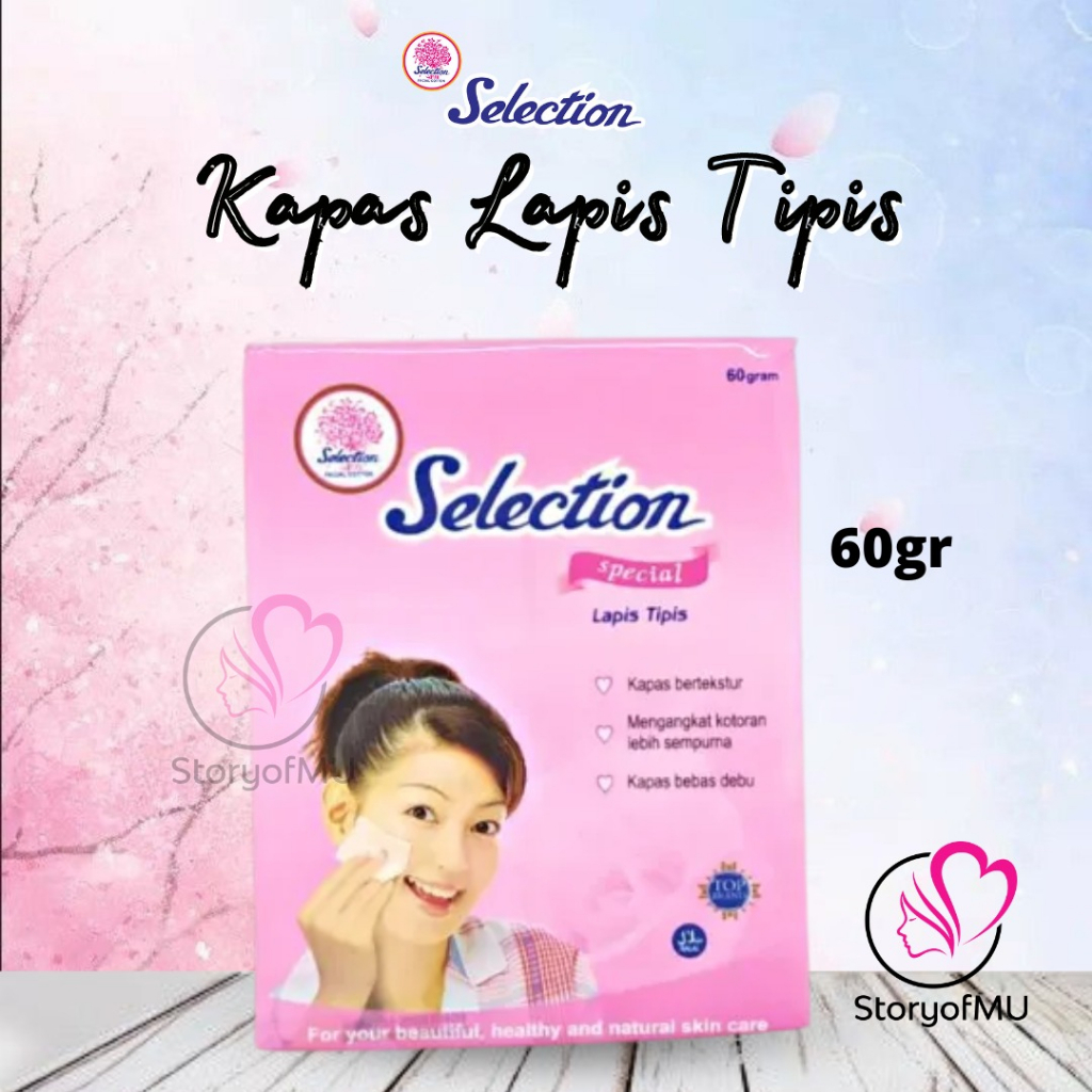 Jual KAPAS SELECTION Special Facial Cotton SPC Lapis Tipis 60s | Shopee ...