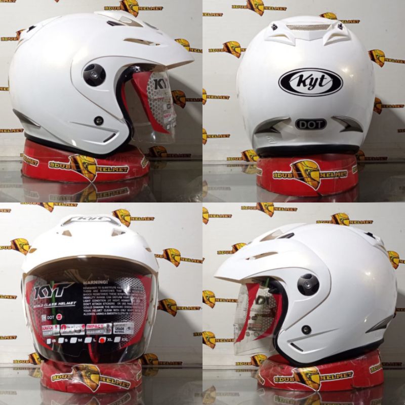 Jual KYT VENOM RR SOLID BLACK DOFF DOUBLE VISOR 100% ORIGINAL | Shopee ...