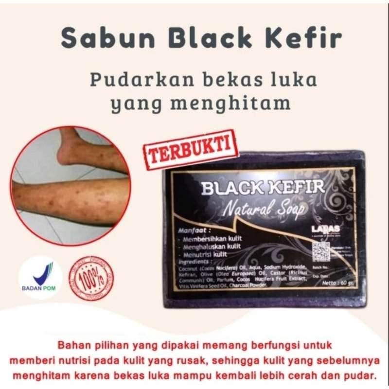 Jual Black Kefir Natural Soap Sabun Mandi 1pcs | Shopee Indonesia