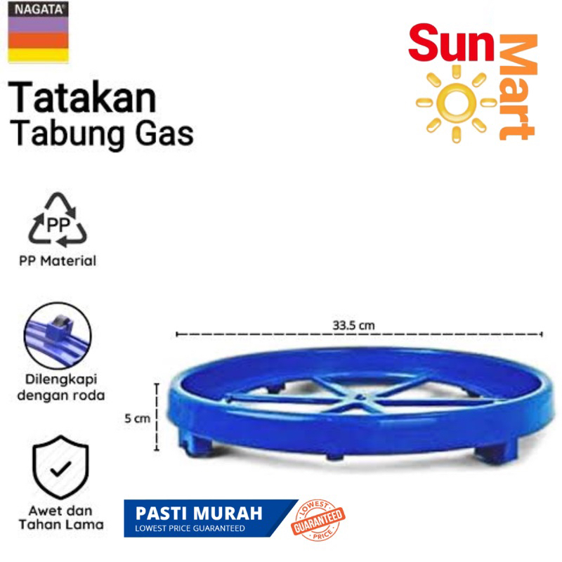 Jual Nagata 550 Tatakan Tempat Tangki Gas Galon Dengan Roda Roller ...