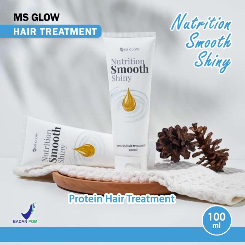 Jual Ms Glow Hair Nutrition Smooth Shiny Protein Hair Treatment Rambu ...