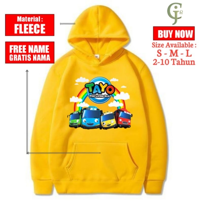Jual Jaket Hoodie Anak Laki Laki Animasi Tayo The Little Bus And Friend ...