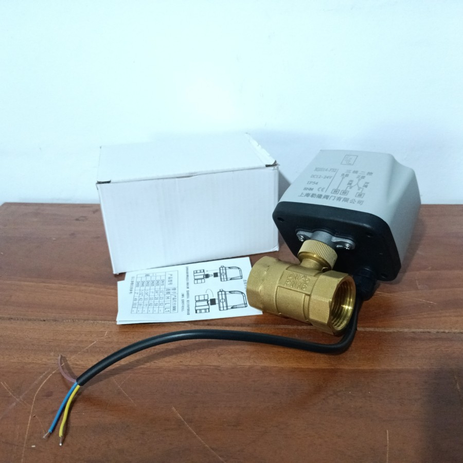 Jual ball valve 1 inch 12v 24v dc DN25 DN40 DN50 kran motorized valve ...