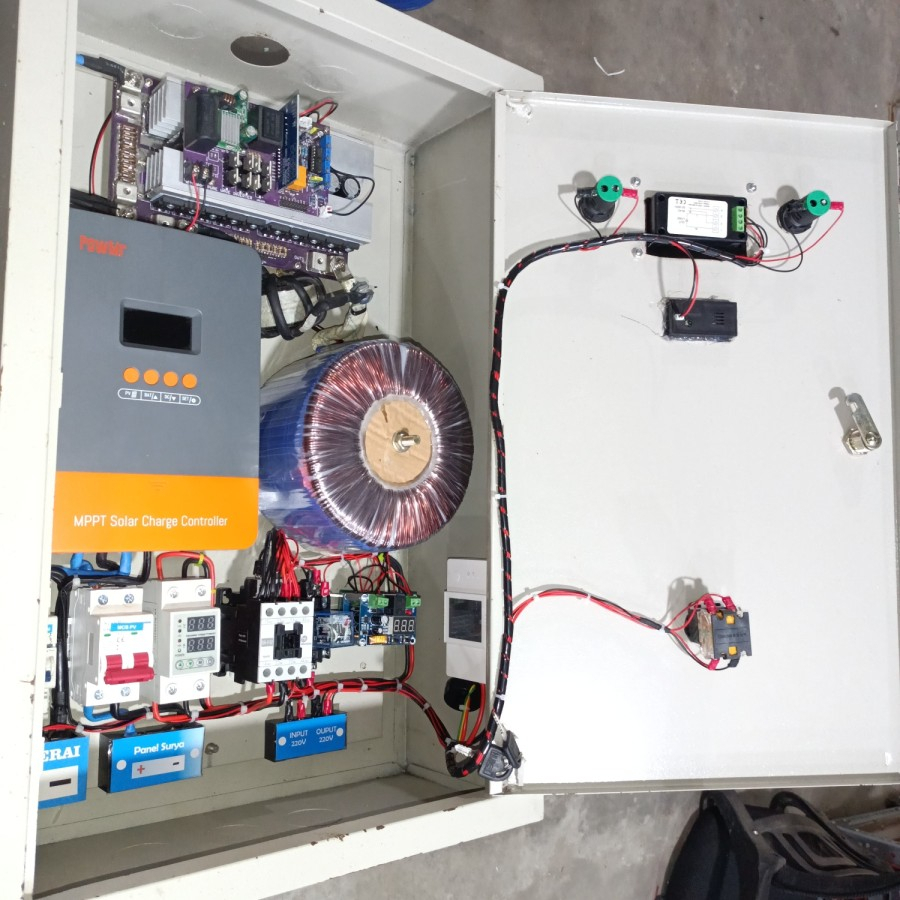 Jual box panel 2000w mppt 60a sine wave panel surya PLTS otomatis ...