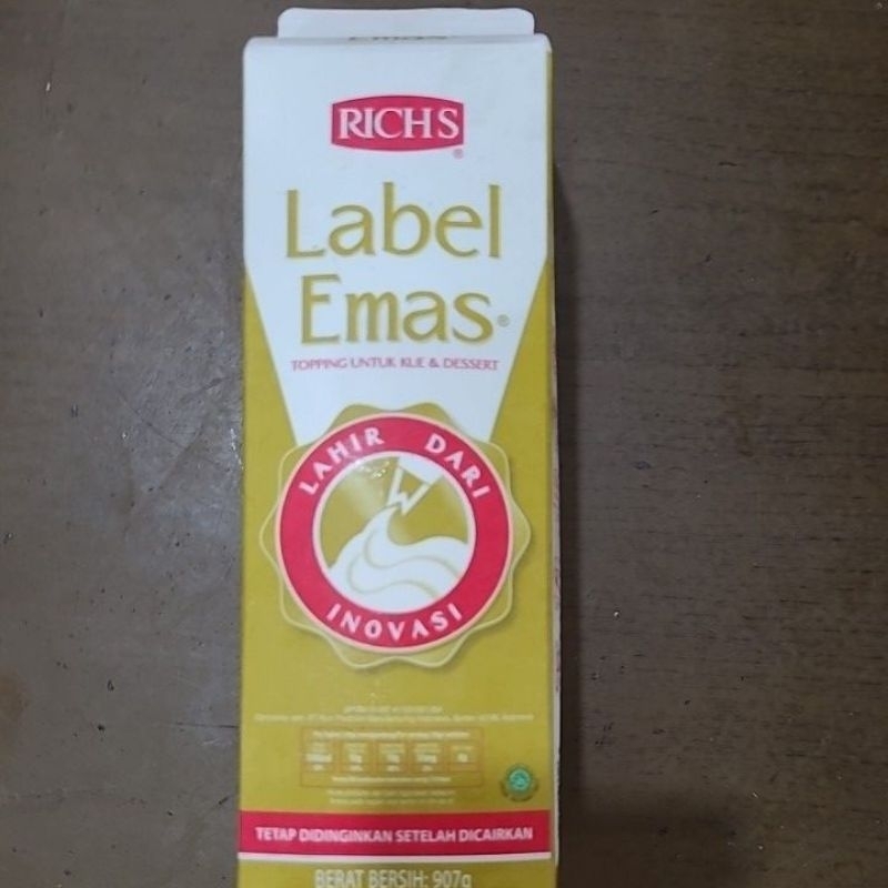 Jual rich gold label whipping cream 907 g | Shopee Indonesia