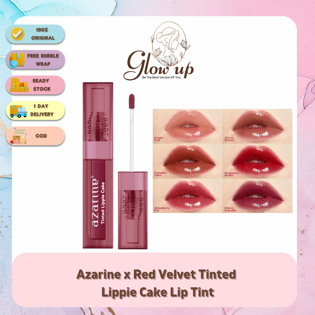 Jual Azarine Tinted Lippie Cake Lip Tint 2.9ml - Azarine x Red Velvet ...
