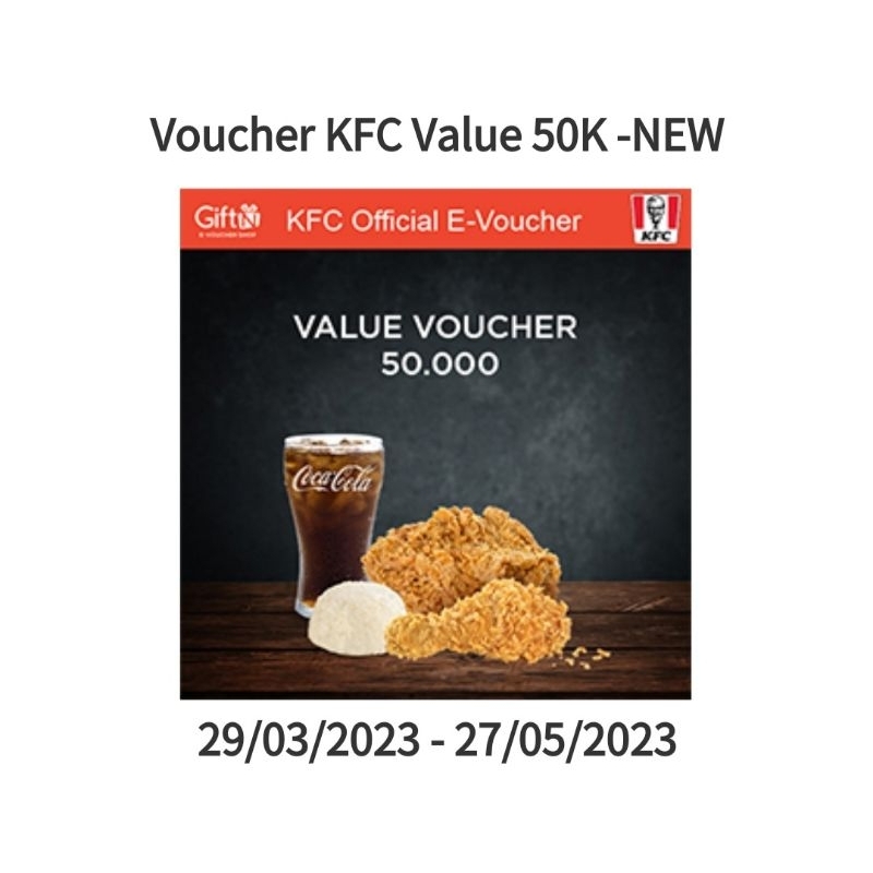 Jual E-VOUCHER KFC 50K | Shopee Indonesia