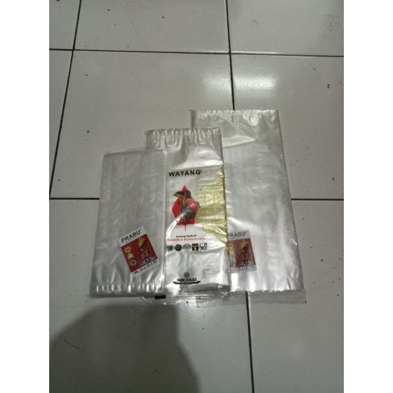 Jual Plastik bening wayang / prabu 1 kg, 1/2 kg, 1/4 kg | Shopee Indonesia
