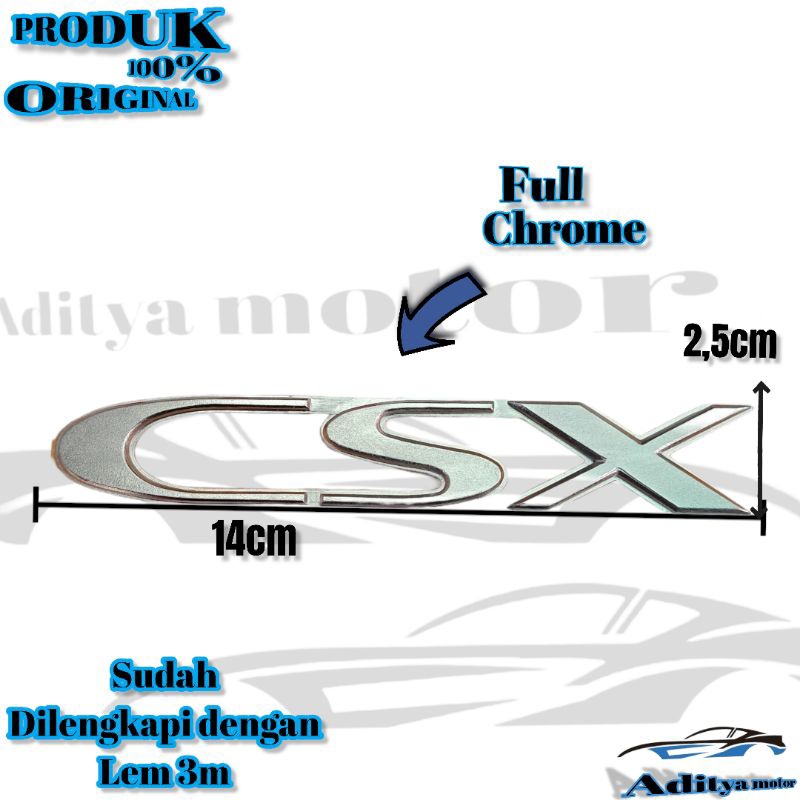 Jual emblem csx tulisan csx bacaan csx logo csx original Daihatsu ...
