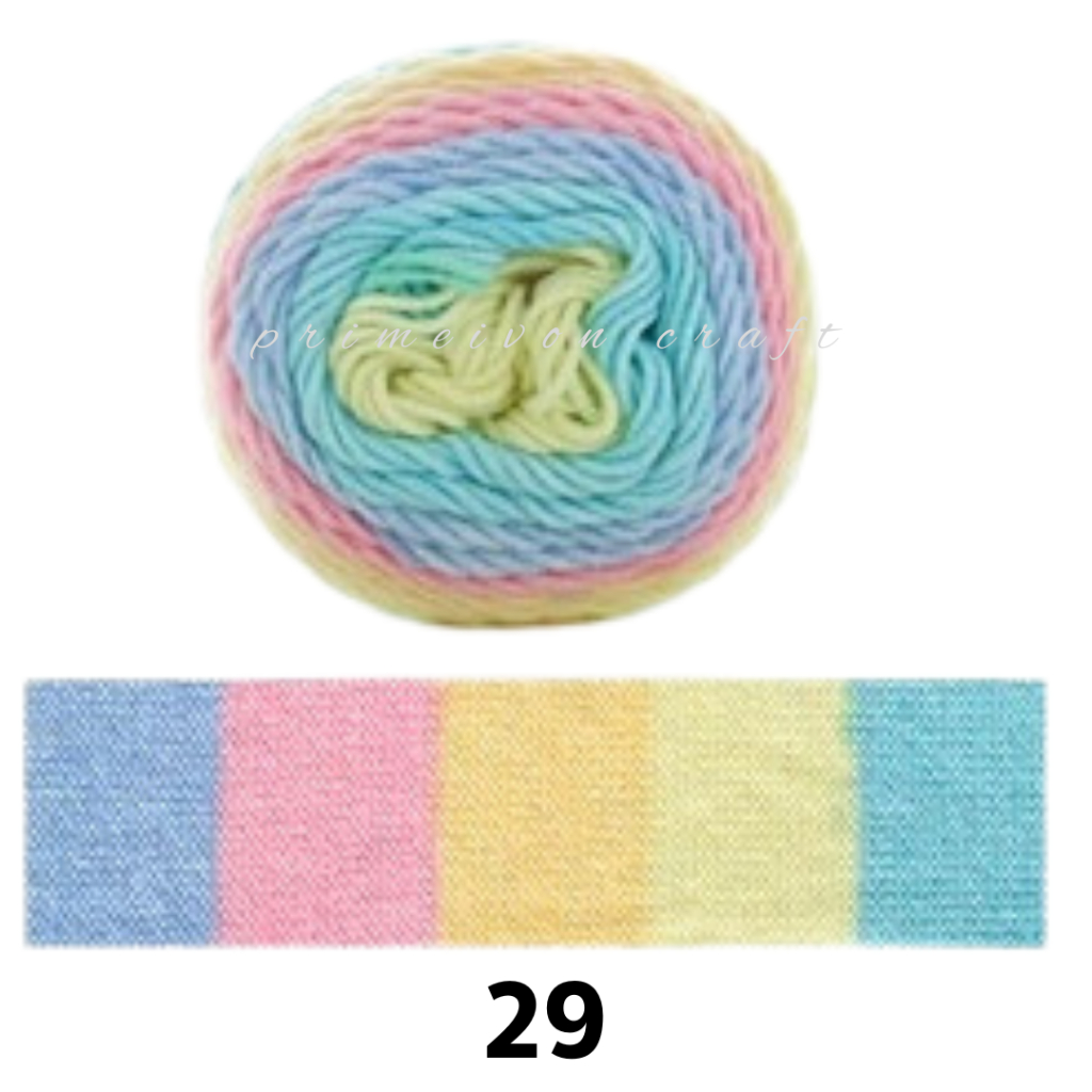 Jual Benang rajut katun rainbow/ rainbow cake yarn RB5 | Shopee Indonesia